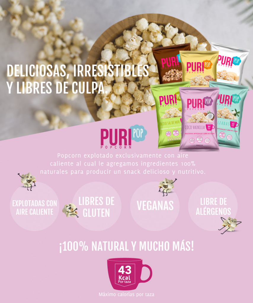 Puripop Popcorn Endulzadas 210 Gr » WELLSTORE