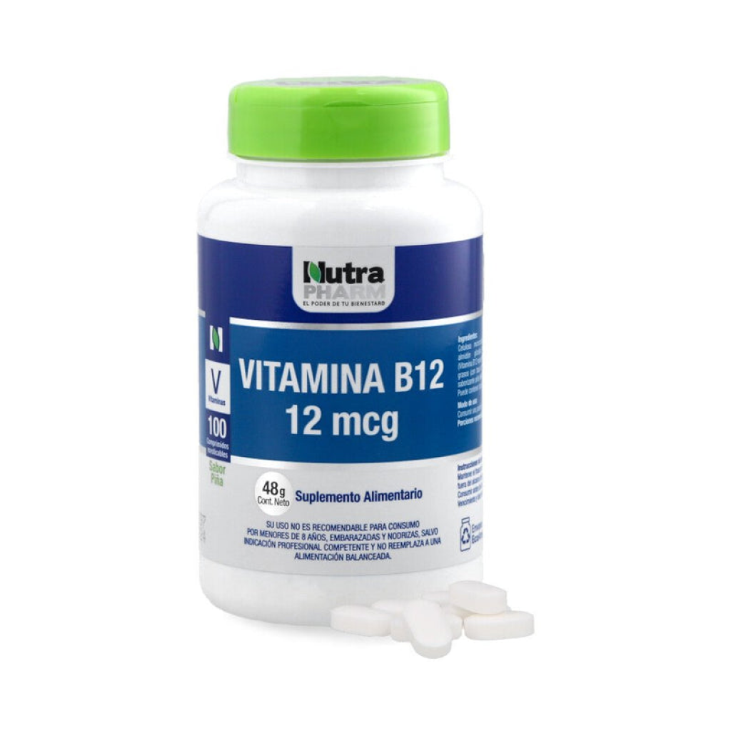 Vitamina B12 100 comprimidos Nutrapharm » WELLSTORE